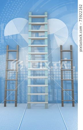 Different ladders in career progression concept... - Stock Illustration ...