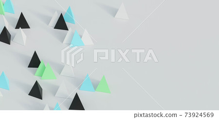 Colorful abstract triangle 3d render... - Stock Illustration [73924569 ...