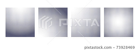 halftone gradient square shape background set... - Stock Illustration [73928469] - PIXTA