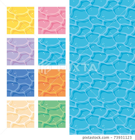 Sea surface pattern set - Stock Illustration [73931123] - PIXTA