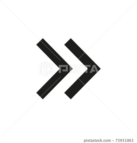 Arrow, forward icon. Vector illustration, flat... - Stock Illustration ...