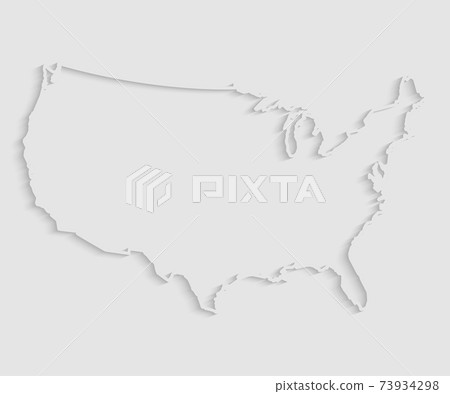 United states of America country, creative USA map - Stock Illustration ...