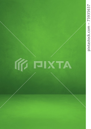 Empty green concrete interior background - Stock Illustration [73935637 ...