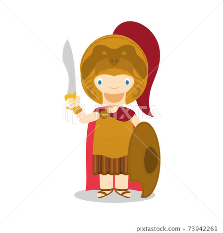 Alexander The Great cartoon character. Vector... - Stock Illustration ...