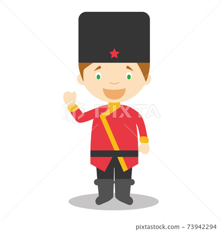 Character from Russia dressed in the... - Stock Illustration [73942294 ...