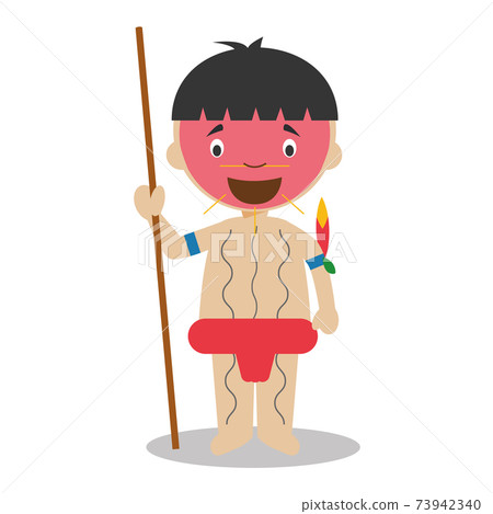 Character from Venezuela dressed in the... - Stock Illustration ...