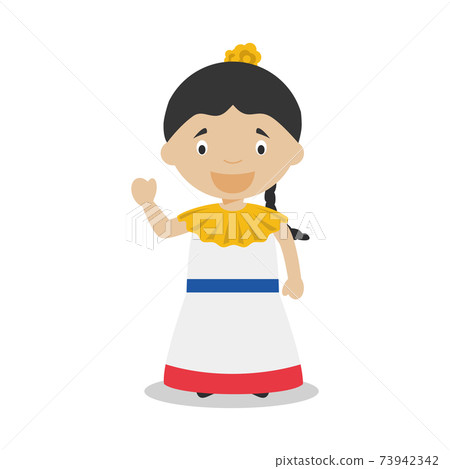 Character from Venezuela dressed in the... - Stock Illustration ...