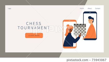 Chess tournament landing page. - Stock Illustration [73943867] - PIXTA