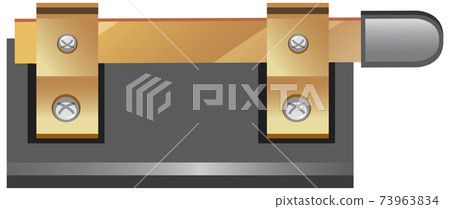 Switch electronic circuit object isolated on... - Stock Illustration ...