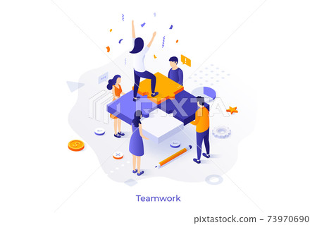 Vector Isometric Concept - Stock Illustration [73970690] - PIXTA