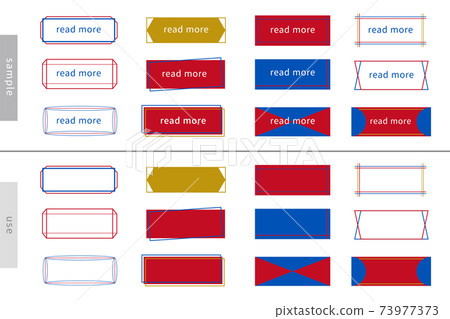 Title Heading Button Link Japanese Style... - Stock Illustration ...