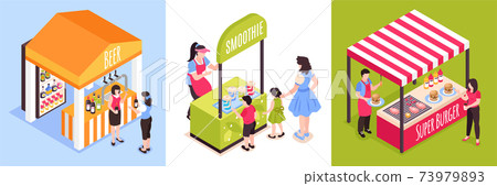 Food Fair Design Concept - Stock Illustration [73979893] - PIXTA
