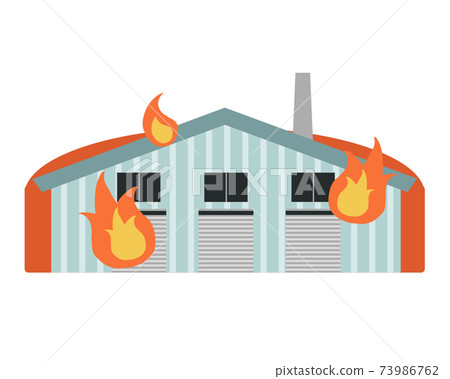 Factory fire - Stock Illustration [73986762] - PIXTA