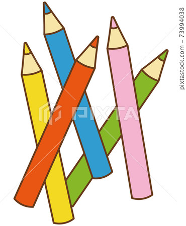 A series of funny friends with five colored... - Stock Illustration ...