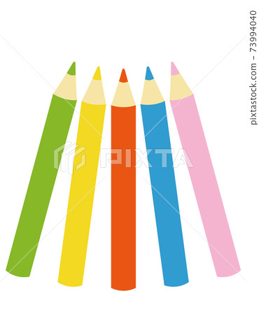 A series of funny friends with five colored... - Stock Illustration ...