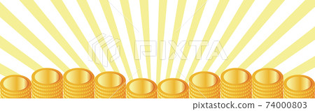 Banner business coin coin money point image... - Stock Illustration ...