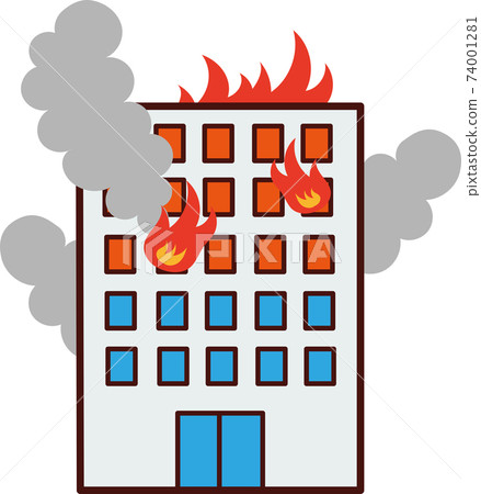 Building fire - Stock Illustration [74001281] - PIXTA
