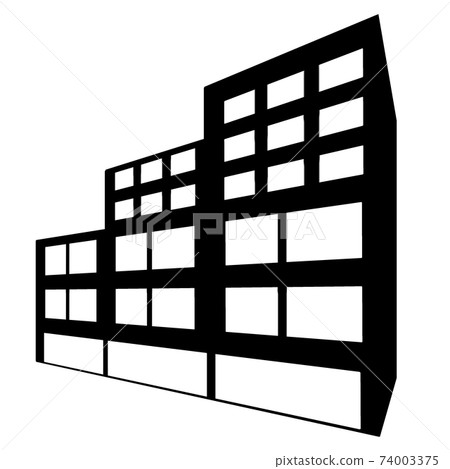 Terrace house silhouette - Stock Illustration [74003375] - PIXTA