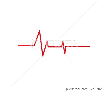 Pulse line ilustration vector - Stock Illustration [74020236] - PIXTA