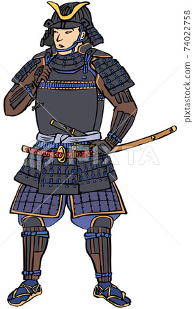 Japanese-style image military commander - Stock Illustration [74022758 ...
