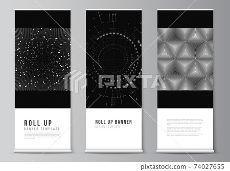Vector layout of roll up design templates for... - Stock Illustration ...