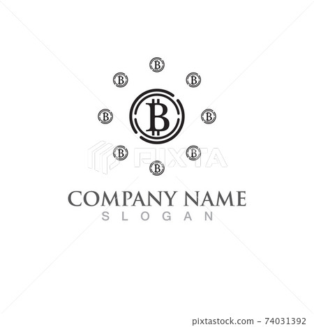 Btc coin logo and symbol vector - Stock Illustration [74031392] - PIXTA