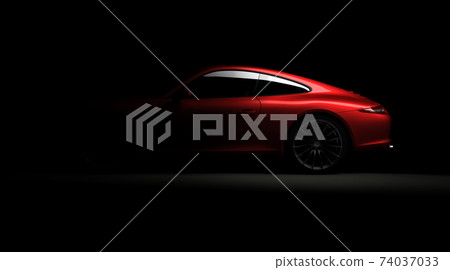 automobile, red, vehicle - Stock Illustration [74037033] - PIXTA