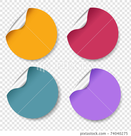 Big Set Label Transparent Background - Stock Illustration [74040275 ...