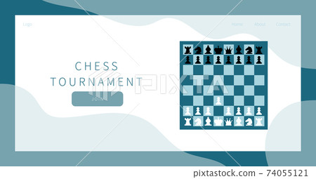 Chess tournament landing page. - Stock Illustration [74055121] - PIXTA