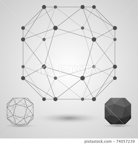 The structure of the blank geometric shapes... - Stock Illustration ...