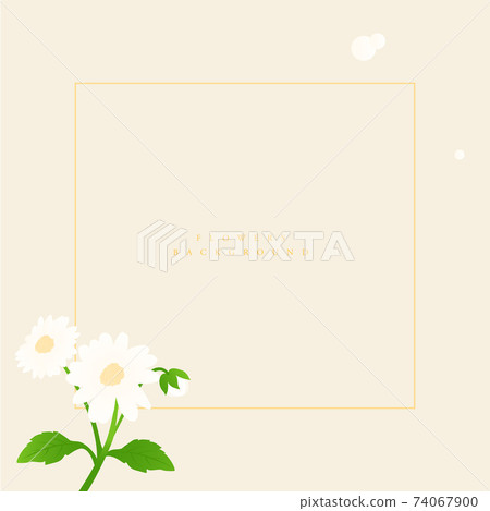 Spring Blooming Flower Frame 11 - Stock Illustration [74067900] - PIXTA