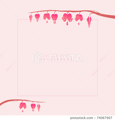 Spring Blooming Flower Frame 08 - Stock Illustration [74067907] - PIXTA