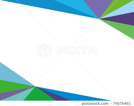 Geometric pattern frame triangle - Stock Illustration [74076461] - PIXTA