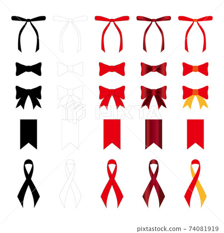 Ribbon material multiple - Stock Illustration [74081919] - PIXTA