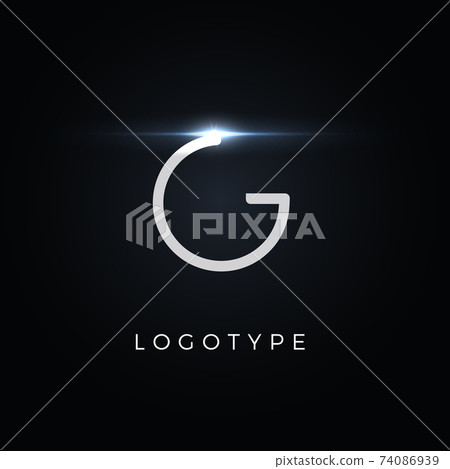 Futurism style letter G. Minimalist type for... - Stock Illustration ...