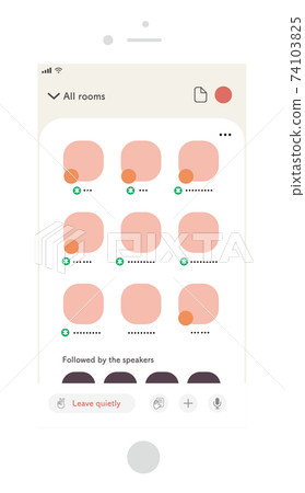 clubhouse operation screen (front) - Stock Illustration [74103825] - PIXTA