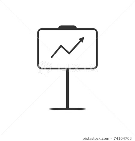 Flipchart Logo Flip Chart Icon Flat Illustration Flip Chart Vector