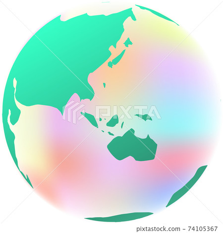 Art rainbow-colored earth - Stock Illustration [74105367] - PIXTA
