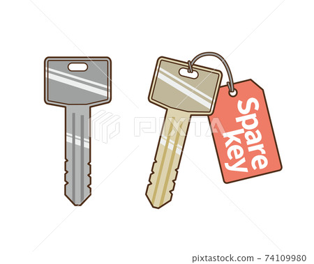 Spare key illustration - Stock Illustration [74109980] - PIXTA