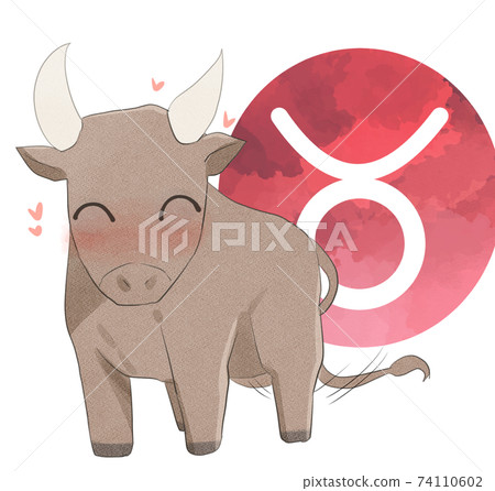 Taurus in love - Stock Illustration [74110602] - PIXTA