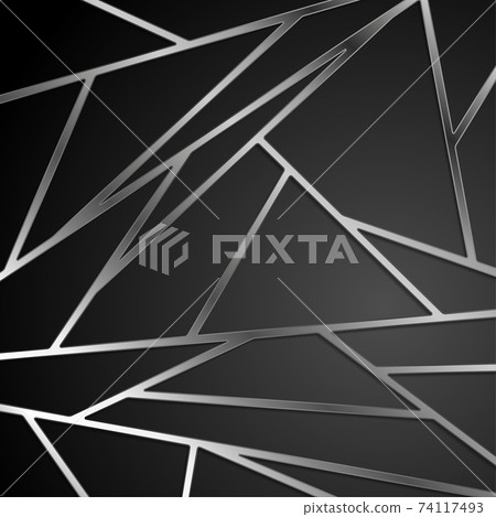 Silver metallic grid pattern abstract tech... - Stock Illustration ...