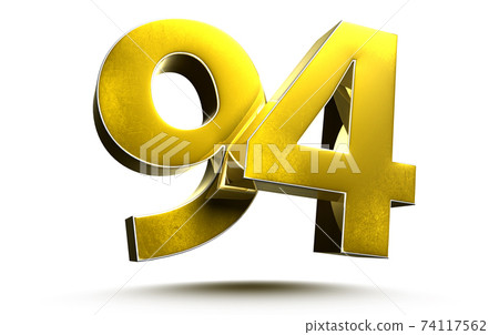 Gold numbers 94. - Stock Illustration [74117562] - PIXTA