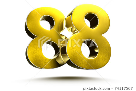 Gold numbers 88. - Stock Illustration [74117567] - PIXTA
