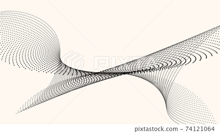 Black and white abstract dot abstract CG white... - Stock Illustration ...