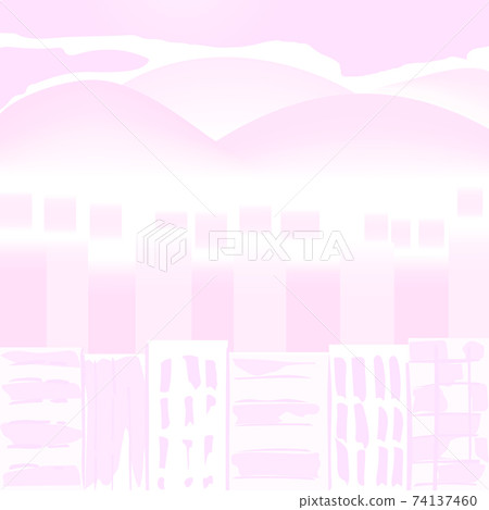 Pink office building cityscape background... - Stock Illustration ...