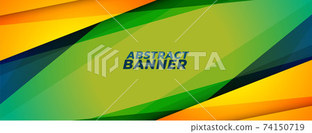 abstract sports style banner with geometric shapes - Stock Illustration ...