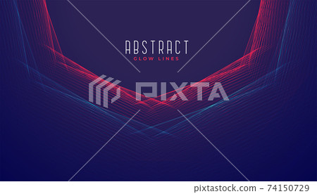 abstract digital lines background design - Stock Illustration [74150729 ...