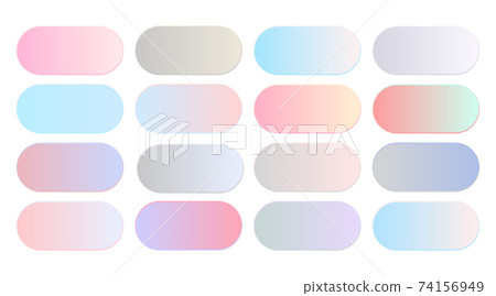 soft pastel color gradients combination big set - Stock Illustration ...