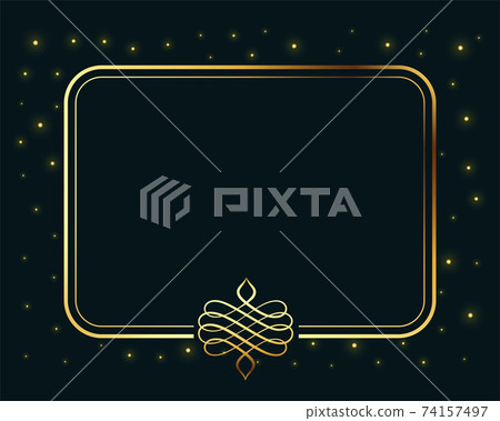golden vintage royal frame border with text space - Stock Illustration ...