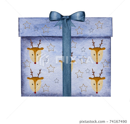 Beautiful drawing of boxes with gifts. Close-up - Stock Illustration ...